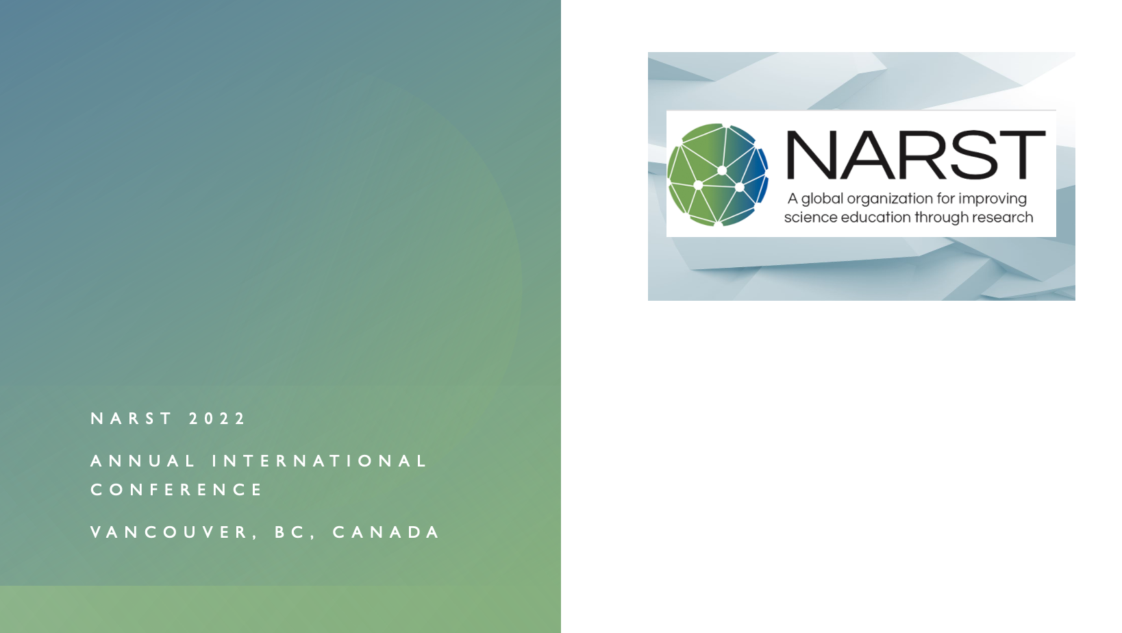 NARST 2022 background images | NARST